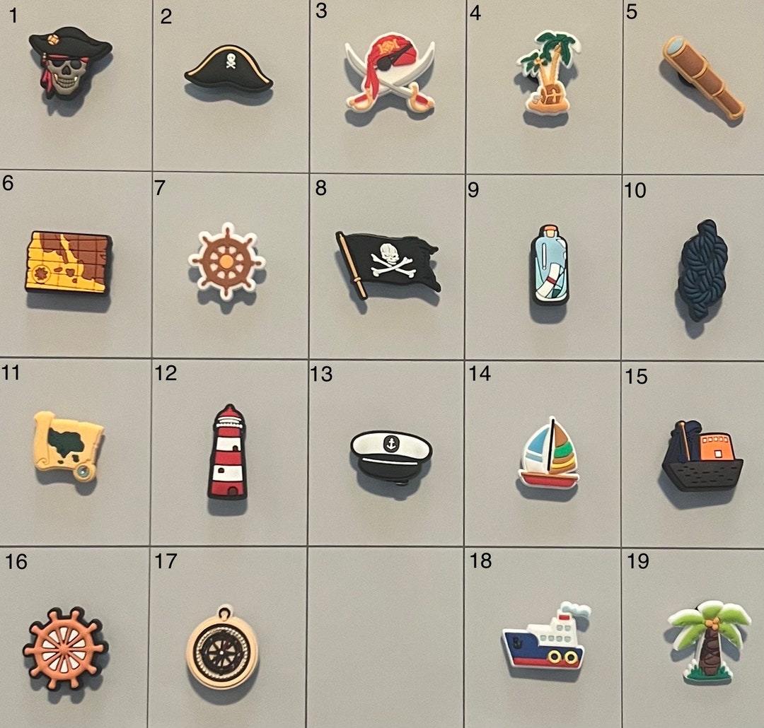 Pirates Nautical Sea Ocean Themed Shoe Charms - Etsy