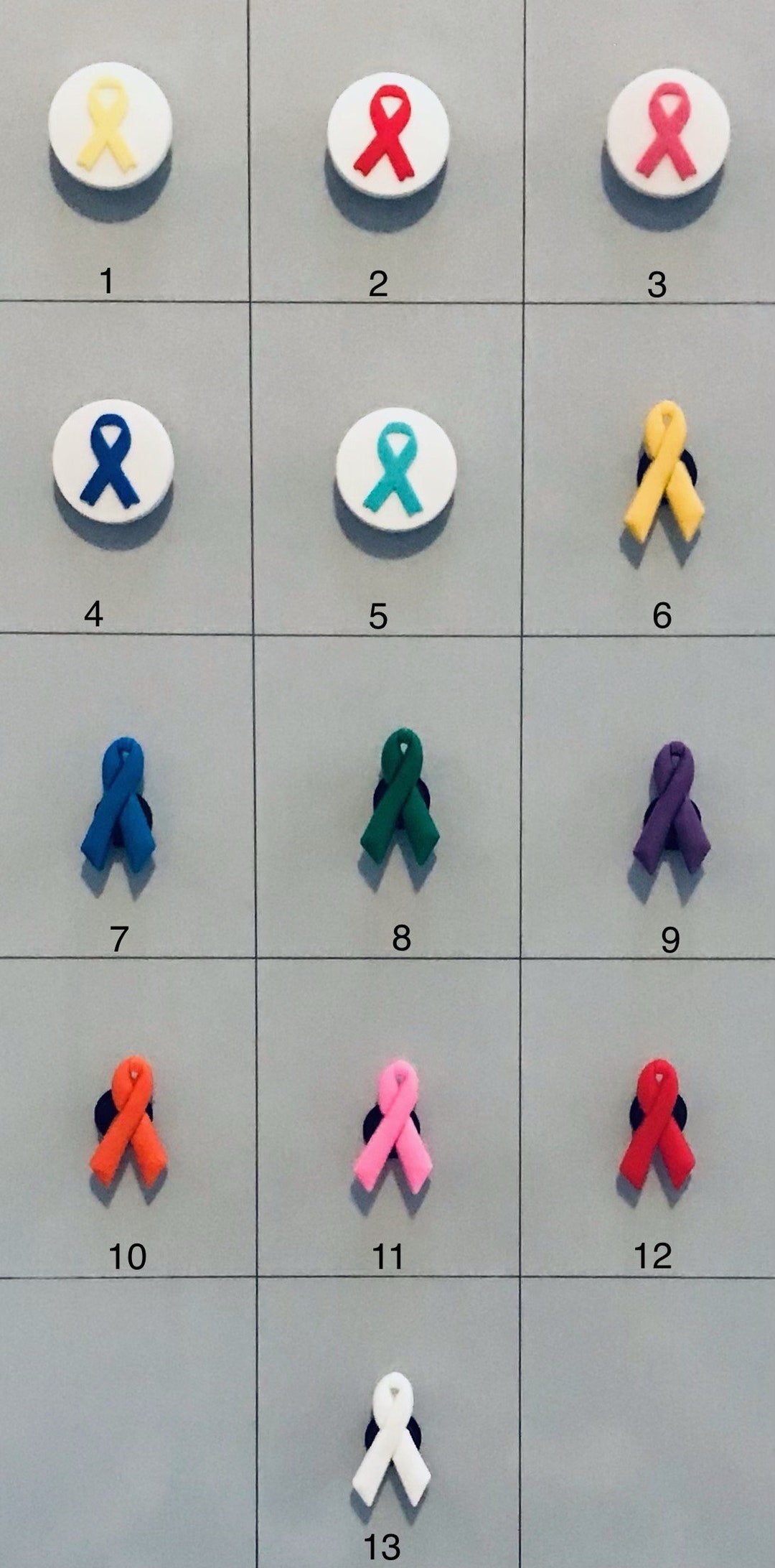 Awareness Ribbon Shoe Charms - Etsy