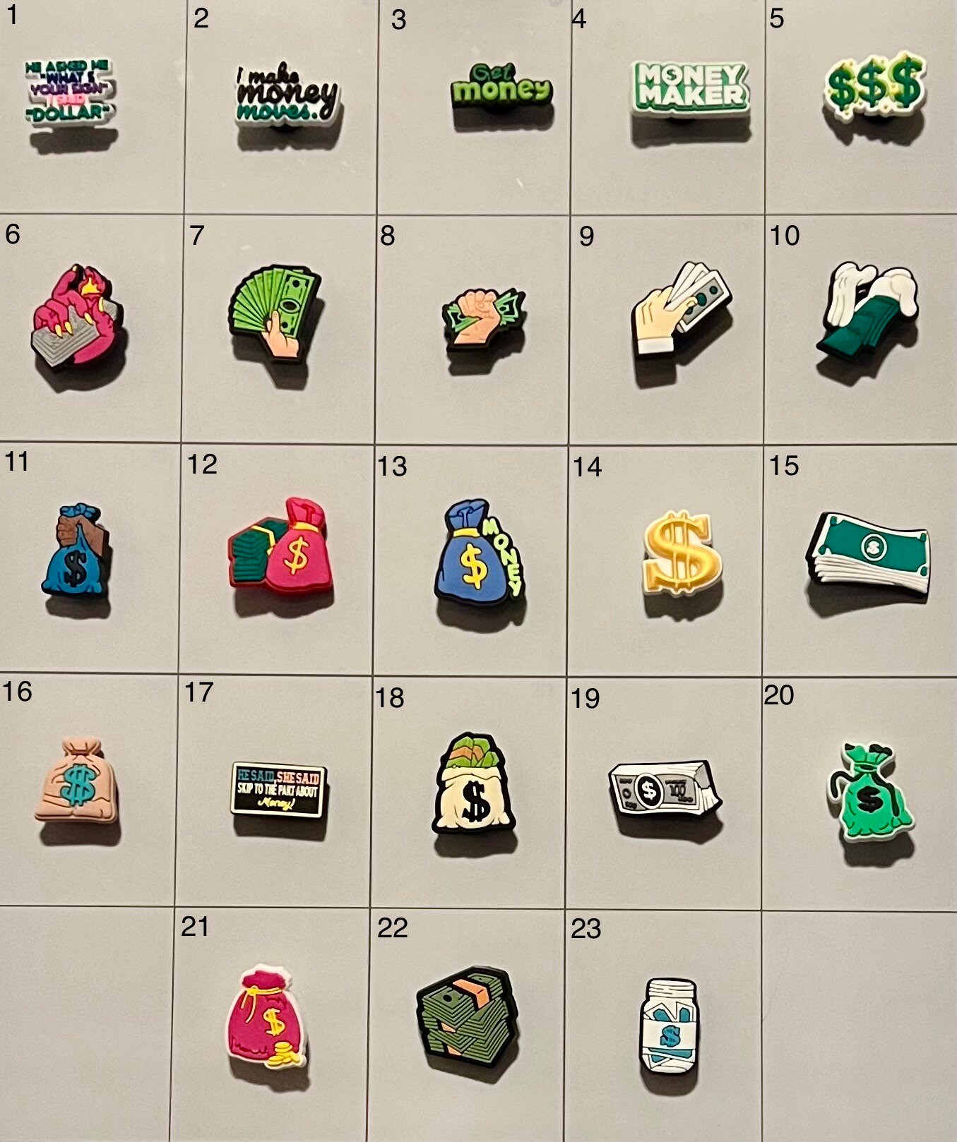 Money Cash Money Maker Dollar Shoe Charms - Etsy