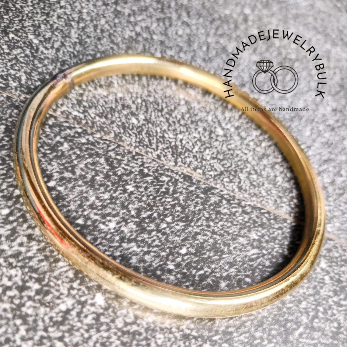 Solid Brass Bangle 100% Pure Brass Bangle Brass Stacking Bangle Round Shape Brass Bangle Woman ...