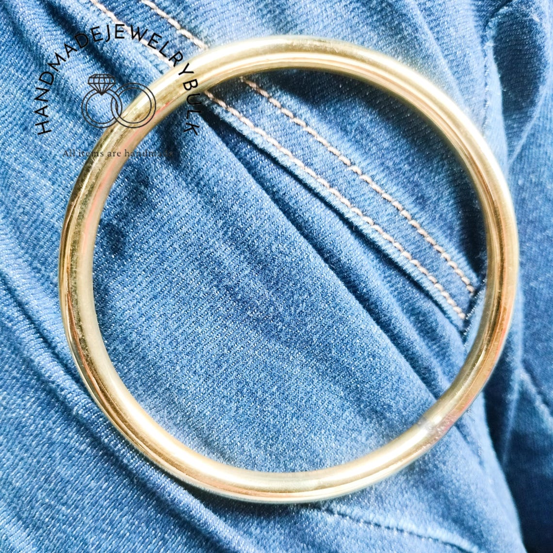 Solid Brass Bangle 100% Pure Brass Bangle Brass Stacking Bangle Round ...