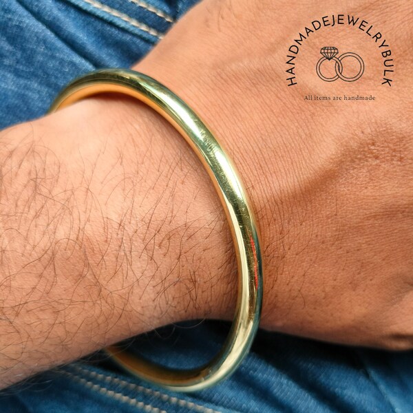 Solid Brass Bracelet - Etsy