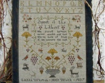 Elizabeth Pickford 1842 - Pineberry Lane - Cross Stitch Chart - Pattern ...