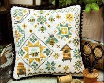 Valentine's Day Quaker - Primrose Cottage - Cross Stitch Chart ...