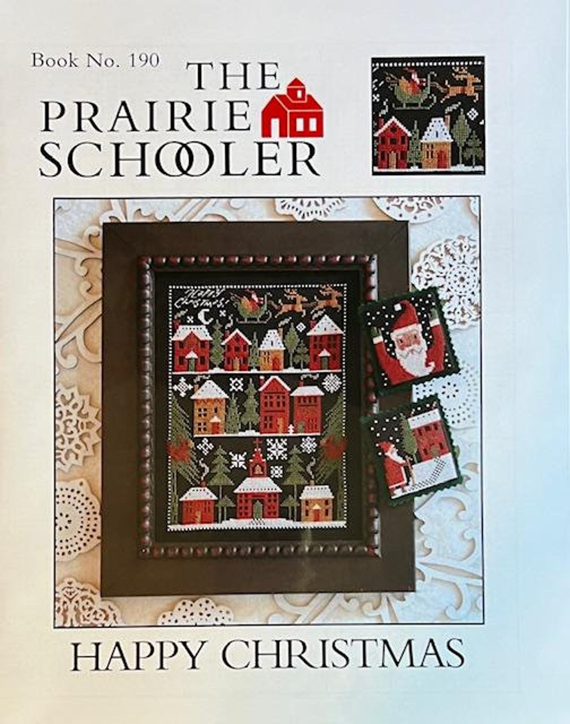Happy Christmas - the Prairie Schooler - Book No. 190 - Cross Stitch ...
