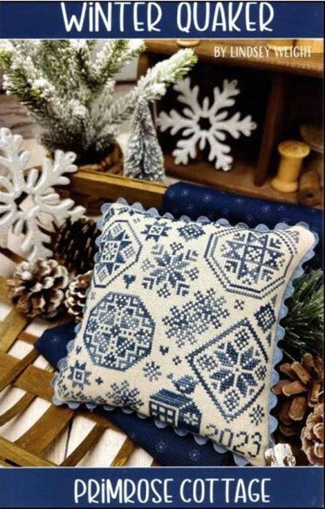 Winter Quaker - Primrose Cottage - Cross Stitch Chart - Pattern Only - Etsy