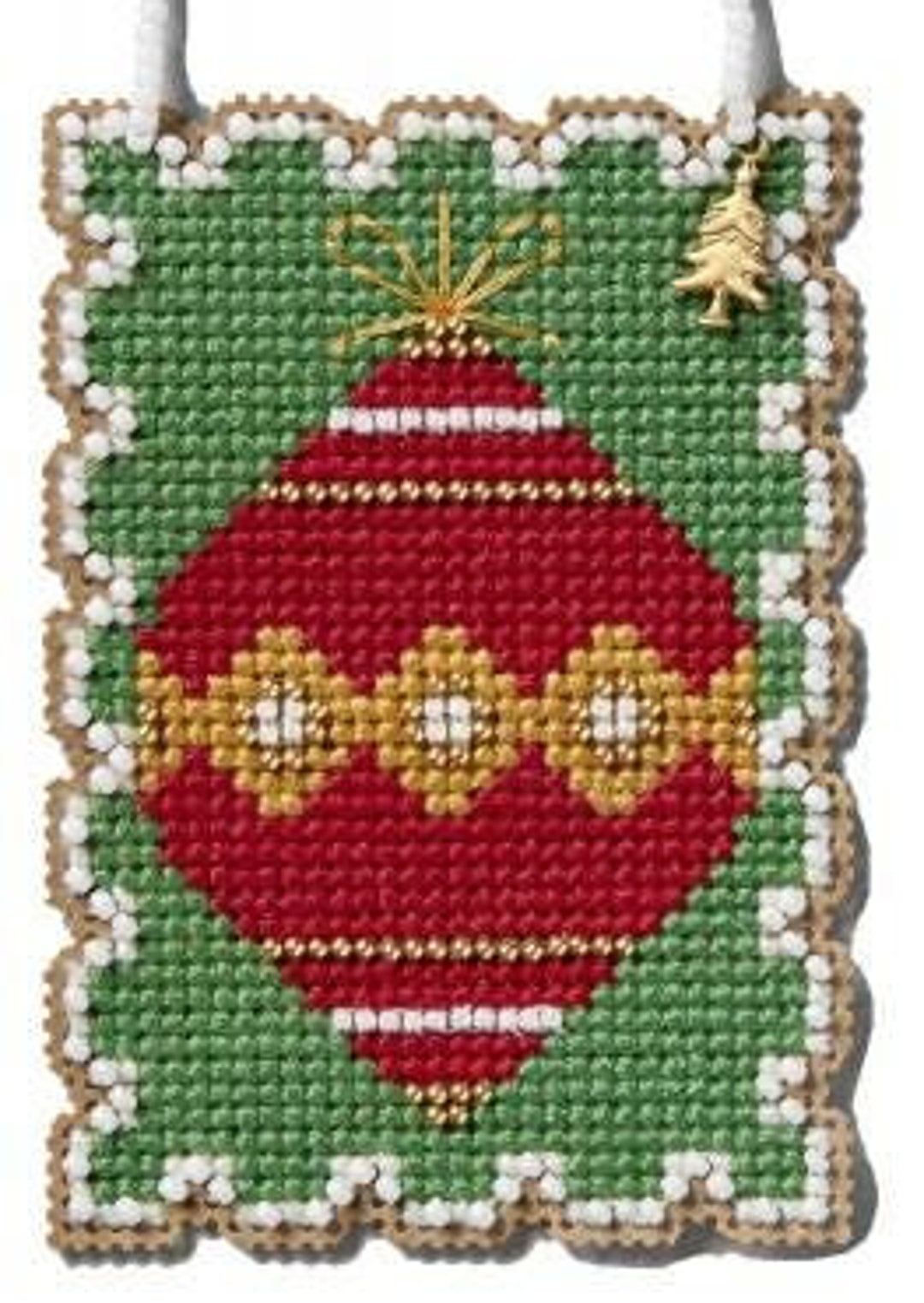 Ornament - Holiday Stamps Charmed Ornaments - Mill Hill Kit - Cross ...
