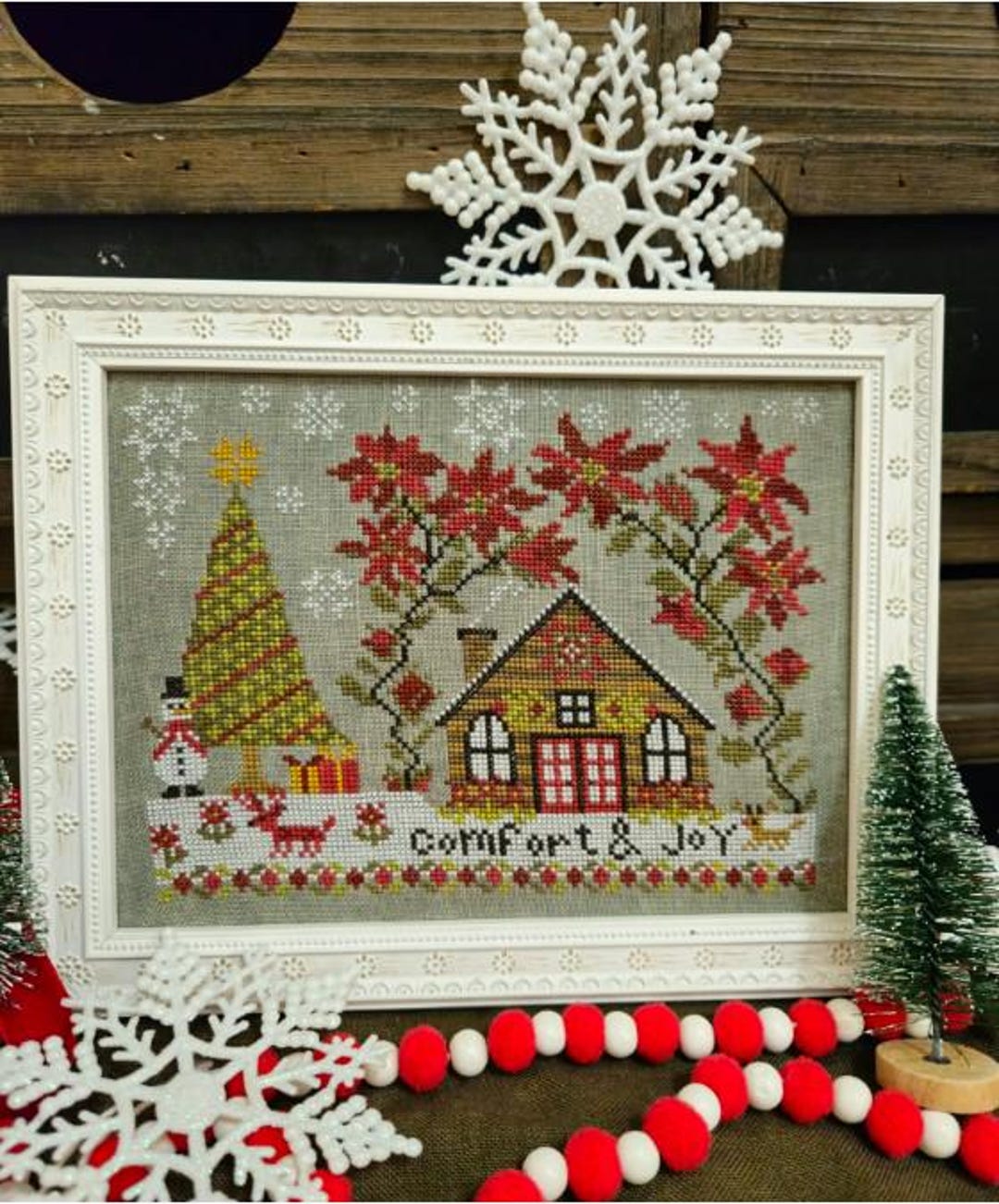 SALE - Comfort & Joy - Quaint Rose Needlearts - Cross Stitch Chart ...
