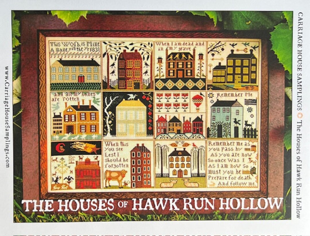 The Houses of Hawk Run Hollow Carriage House Samplings Cross Stitch ...