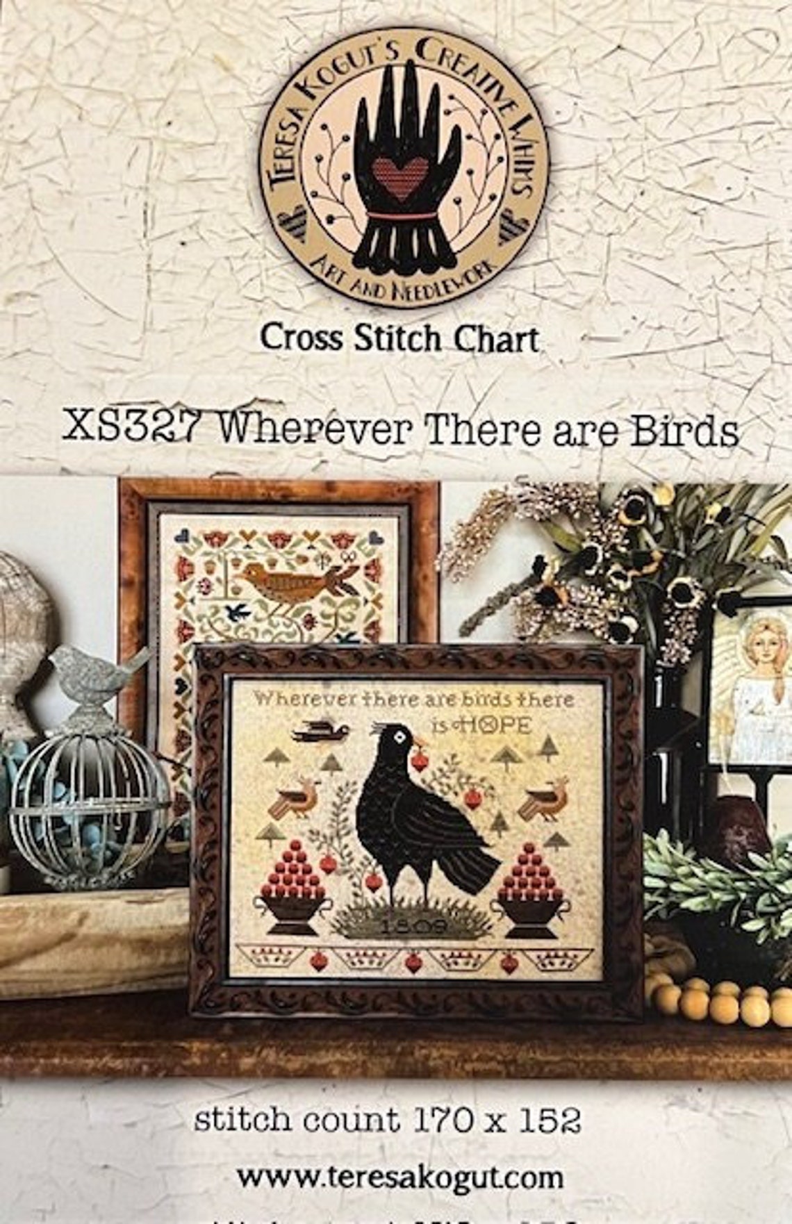 Wherever There Are Birds - Teresa Kogut - Cross Stitch Chart - Pattern Only - Etsy