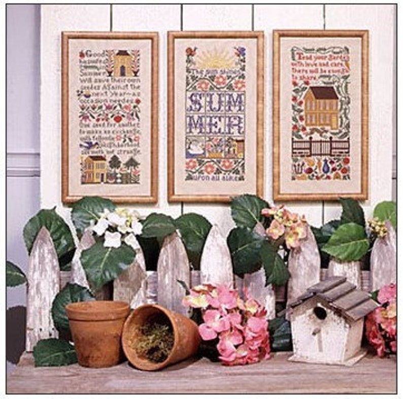 The Prairie Schooler Summer Samplers Book No. 77 Cross Stitch Chart ...