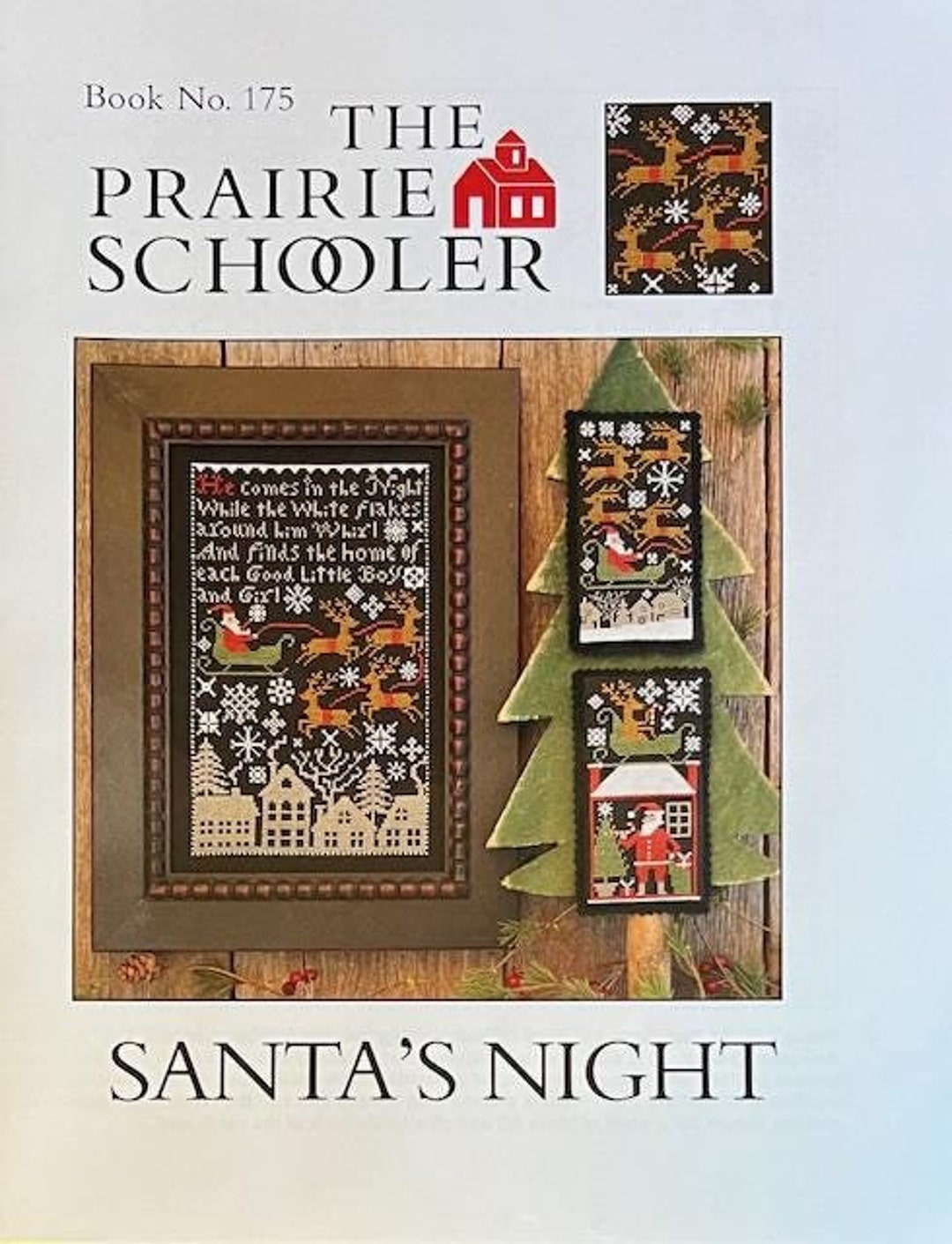 Santa's Night - the Prairie Schooler - Book No. 175 - Cross Stitch ...