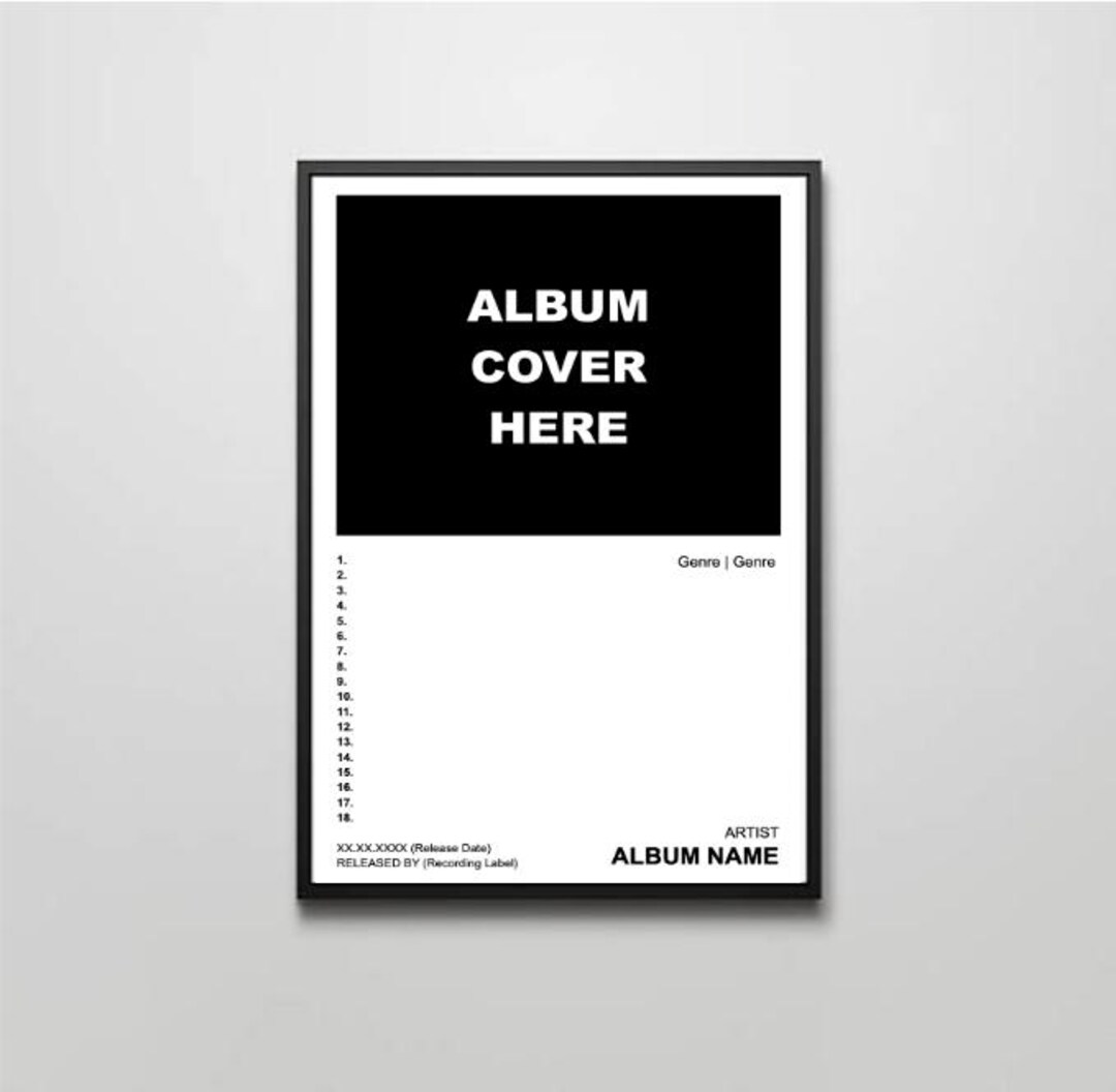 Custom Album Poster - Choose Your Album 11x17 In. - Etsy