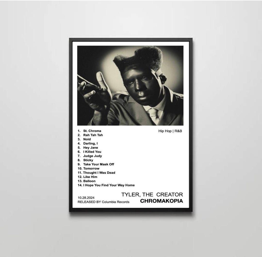 Tyler, the Creator / CHROMAKOPIA / 11x17 In. Album Cover Poster - Etsy