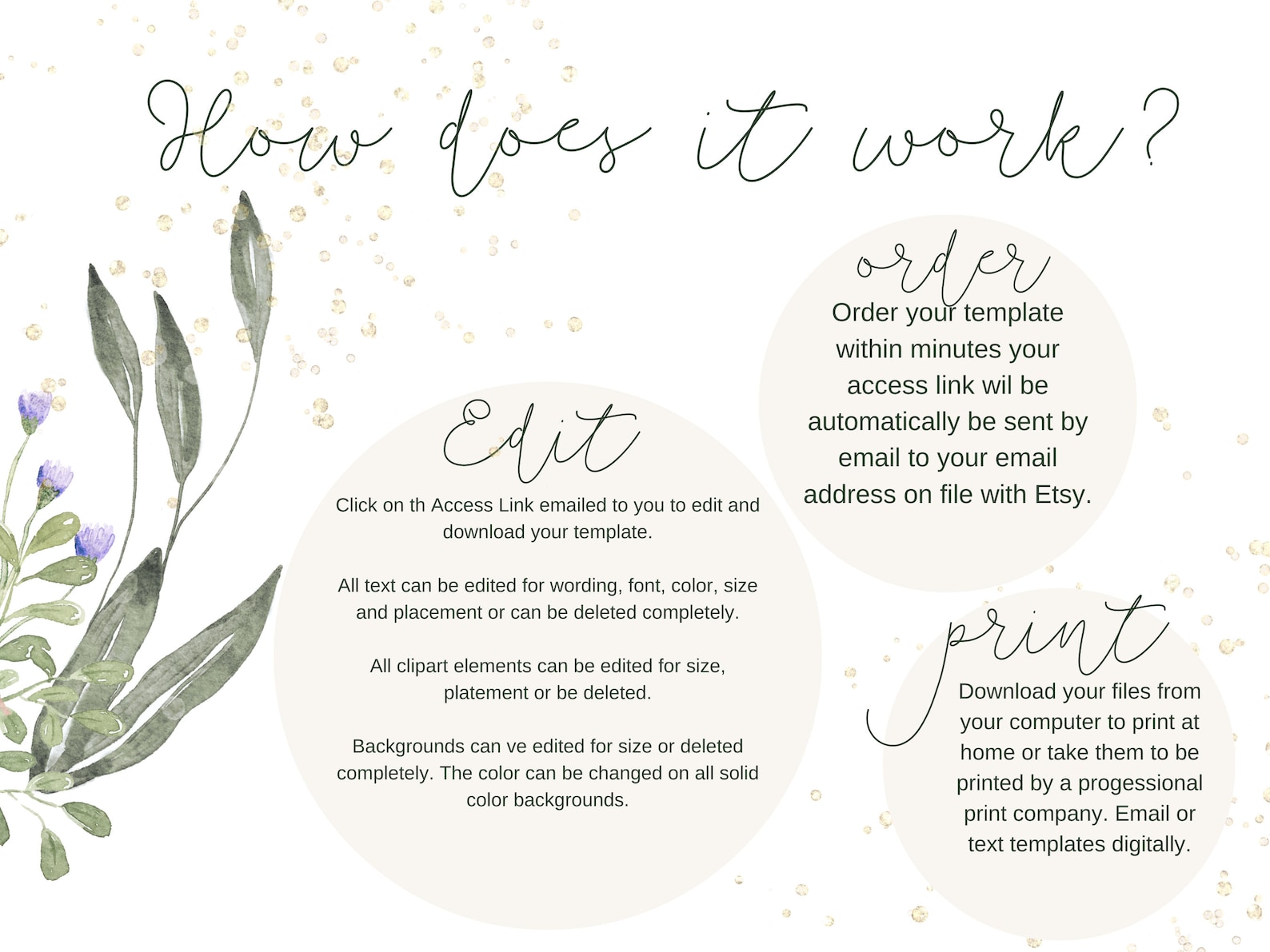 Green Floral Funeral Program Template, Celebration of Life (canva ...