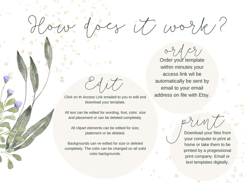 Editable Green Floral Funeral Program Template Celebration of Life ...