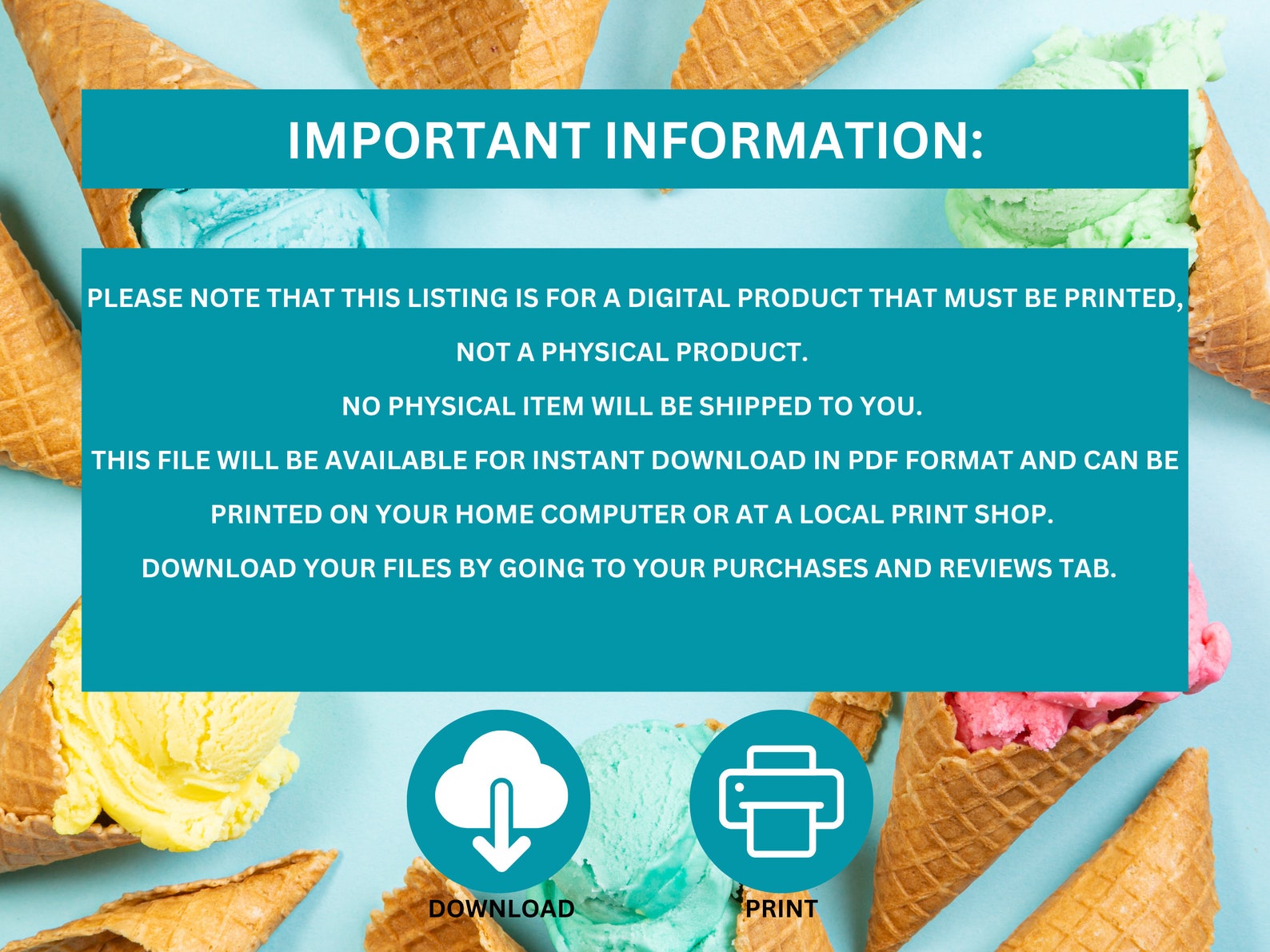 Summer Ice Cream Reading Chart Reading Reward Chart Summer Reading Log ...