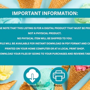 Summer Ice Cream Reading Chart Reading Reward Chart Summer Reading Log ...