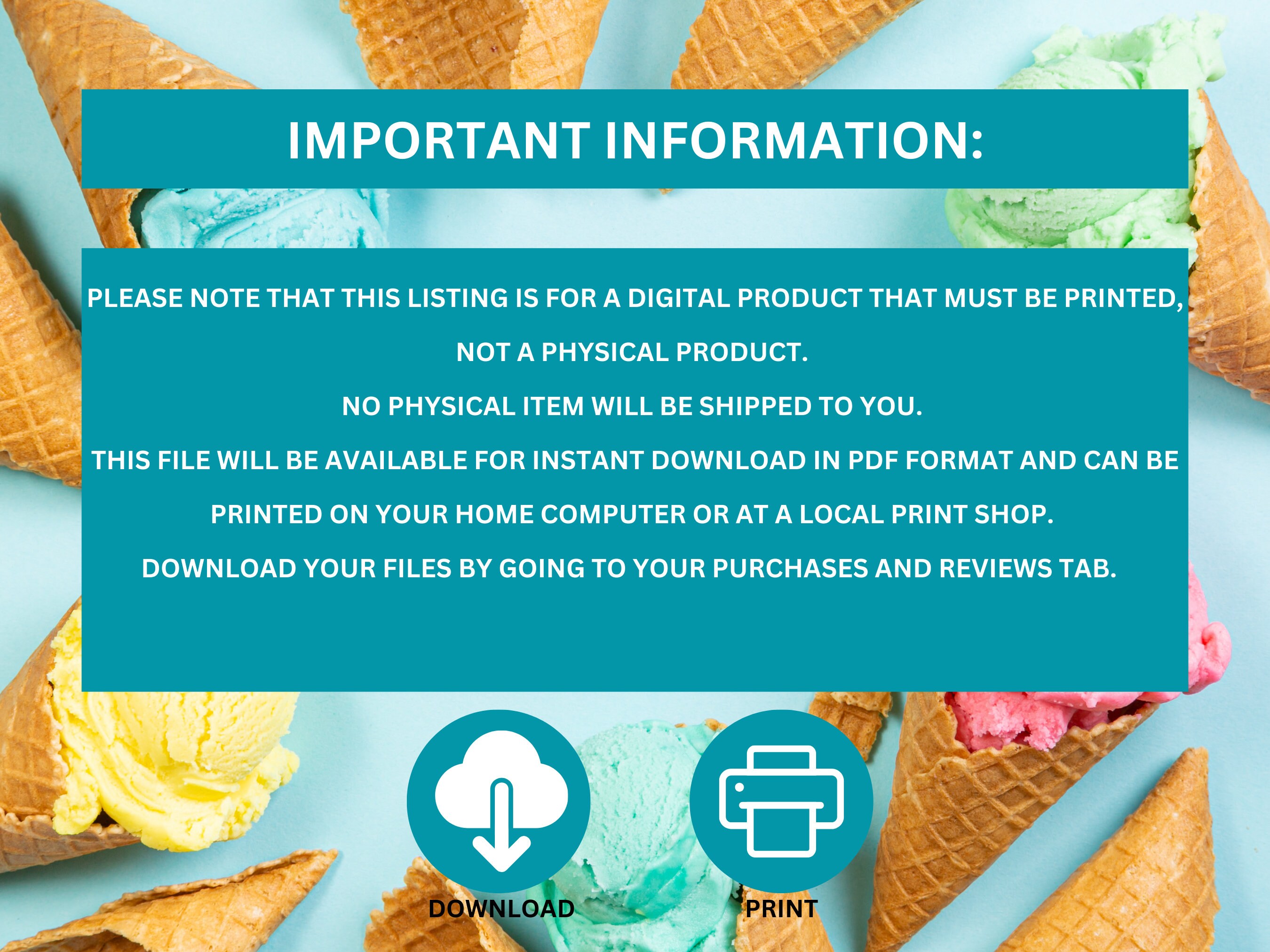 Summer Ice Cream Reading Chart Reading Reward Chart Summer Reading Log ...