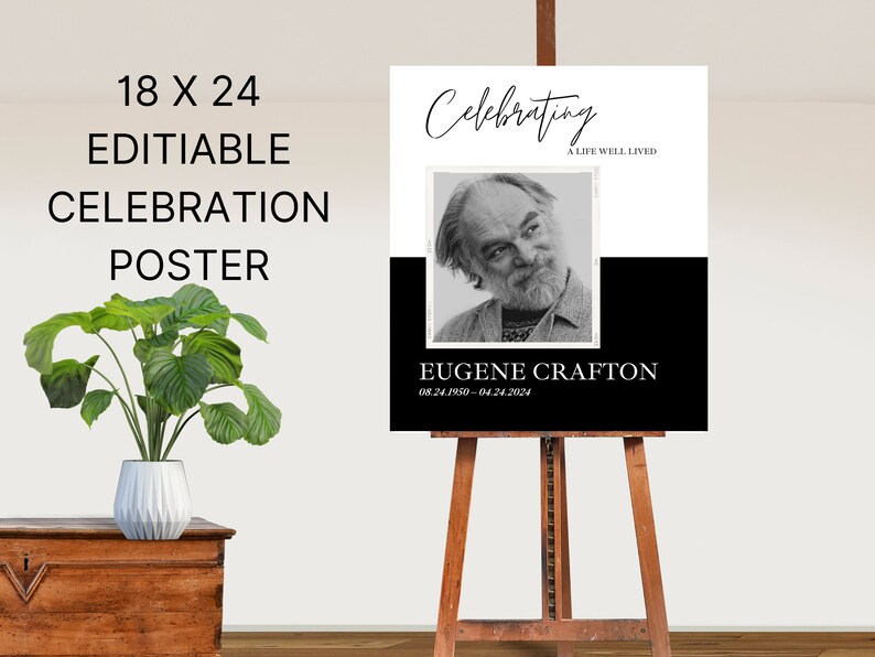 Funeral Program Template for Him Funeral Cards Loss of Grandfather ...