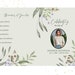 Editable Green Floral Funeral Program Template Celebration of Life ...