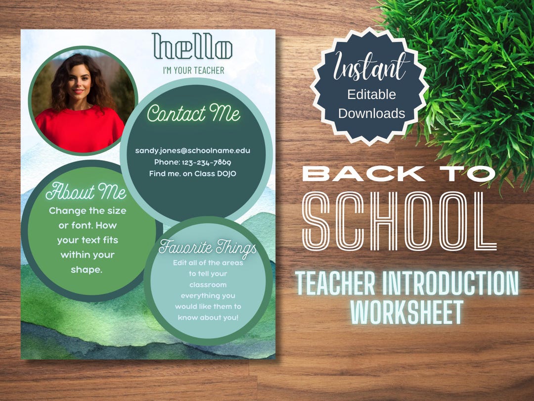 Back to School Meet the Teacher Mountain Theme Meet Your Teacher ...