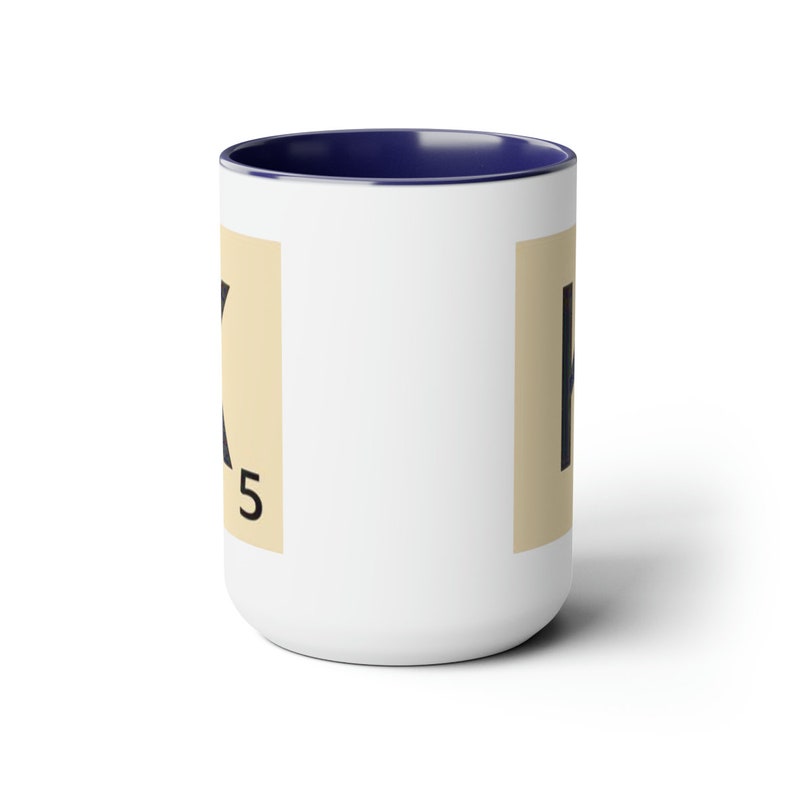 15oz Scrabble Letter Mug Official Licensed Product Ceramic Coffee Mug Mug Scrabble Mug