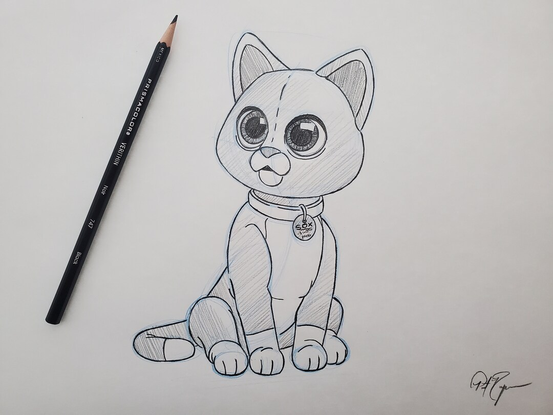 Disney Pixar Buzz Lightyear Sox Character Drawing/sketch Animation Art ...