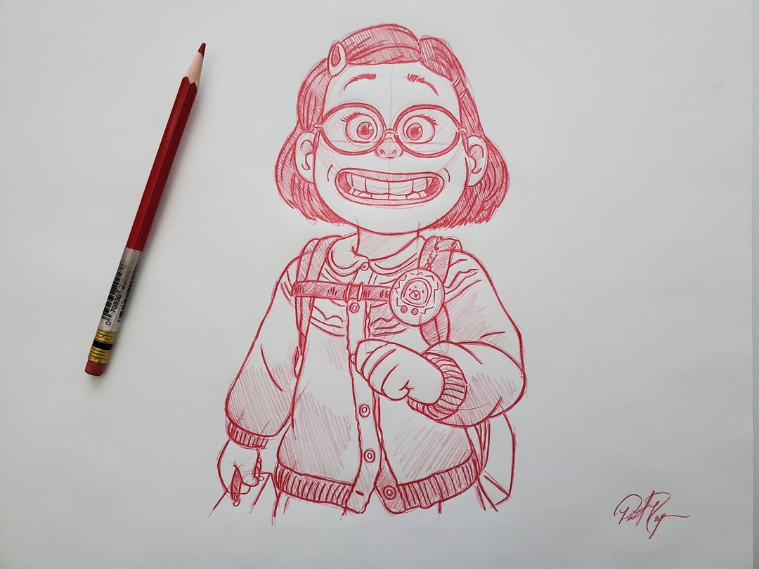 Disney Pixar Turning Red Mei Lee Drawing/sketch Animation Art Handmade ...