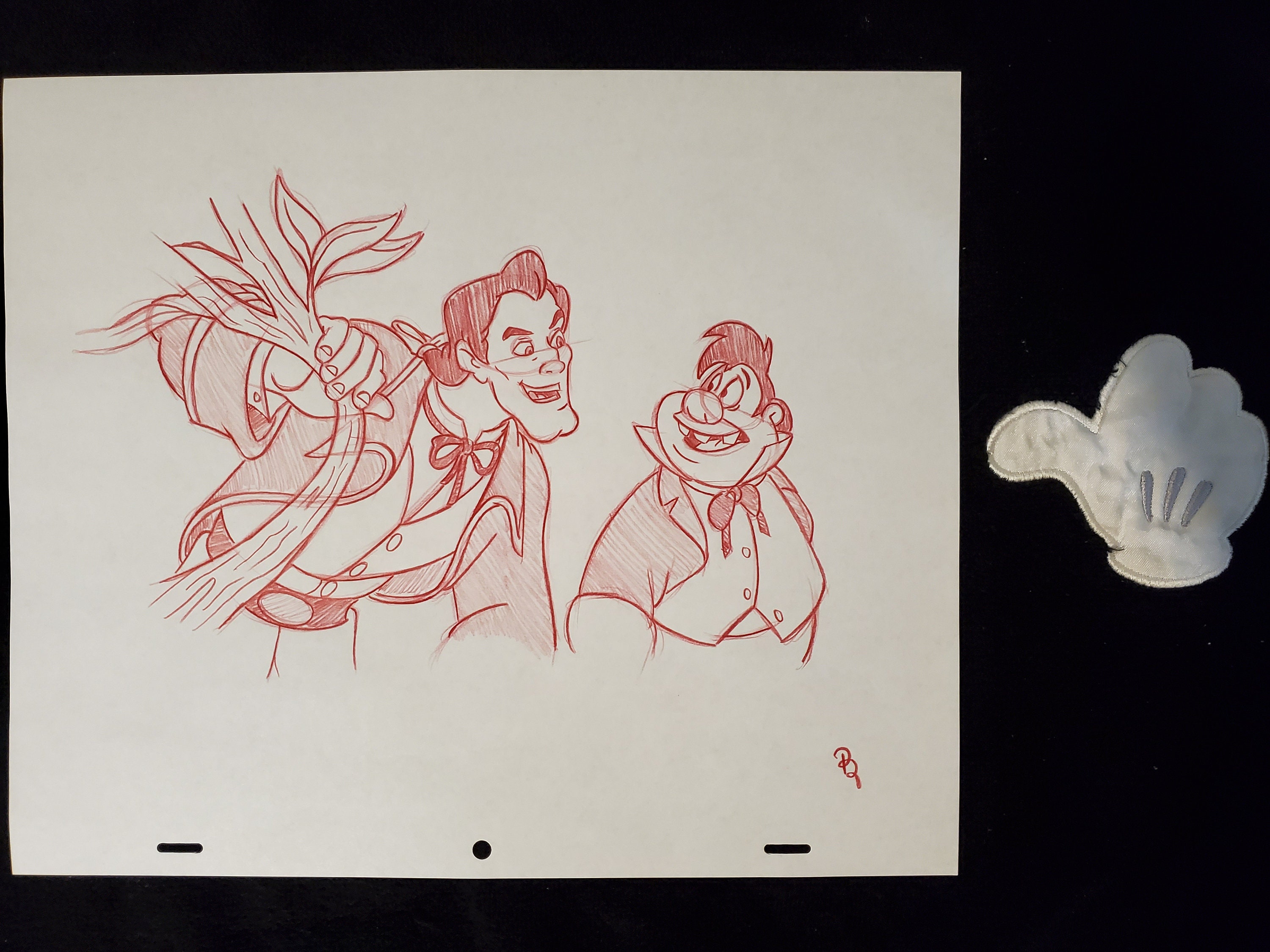Disney Beauty and the Beast Gaston and Lefou Character Drawing/sketch ...