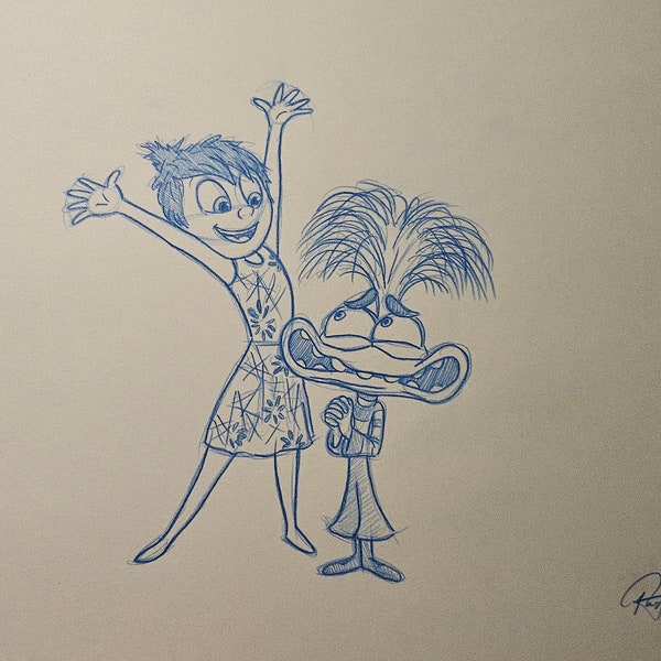 Anxiety Inside Out Drawing Etsy