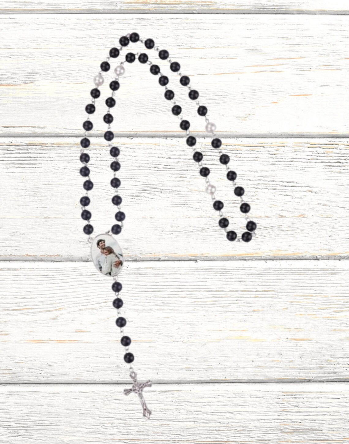 Custom Photo Rosary, Rosary Con Foto, Custom Memorial Rosary, Memory ...
