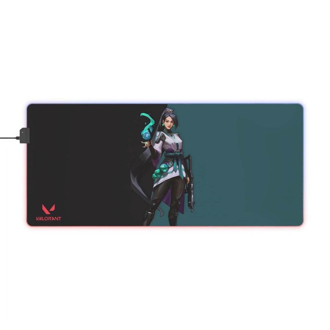Valorant RGB Gaming Mouse Pad Sage Valorant Mousepad - Etsy
