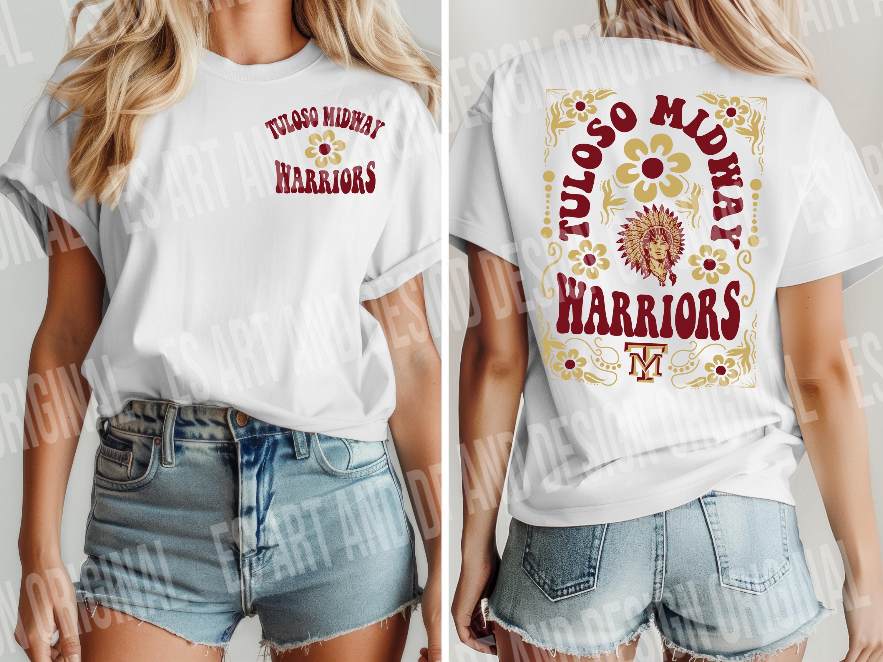 Retro Floral Tuloso Midway Warriors - Etsy