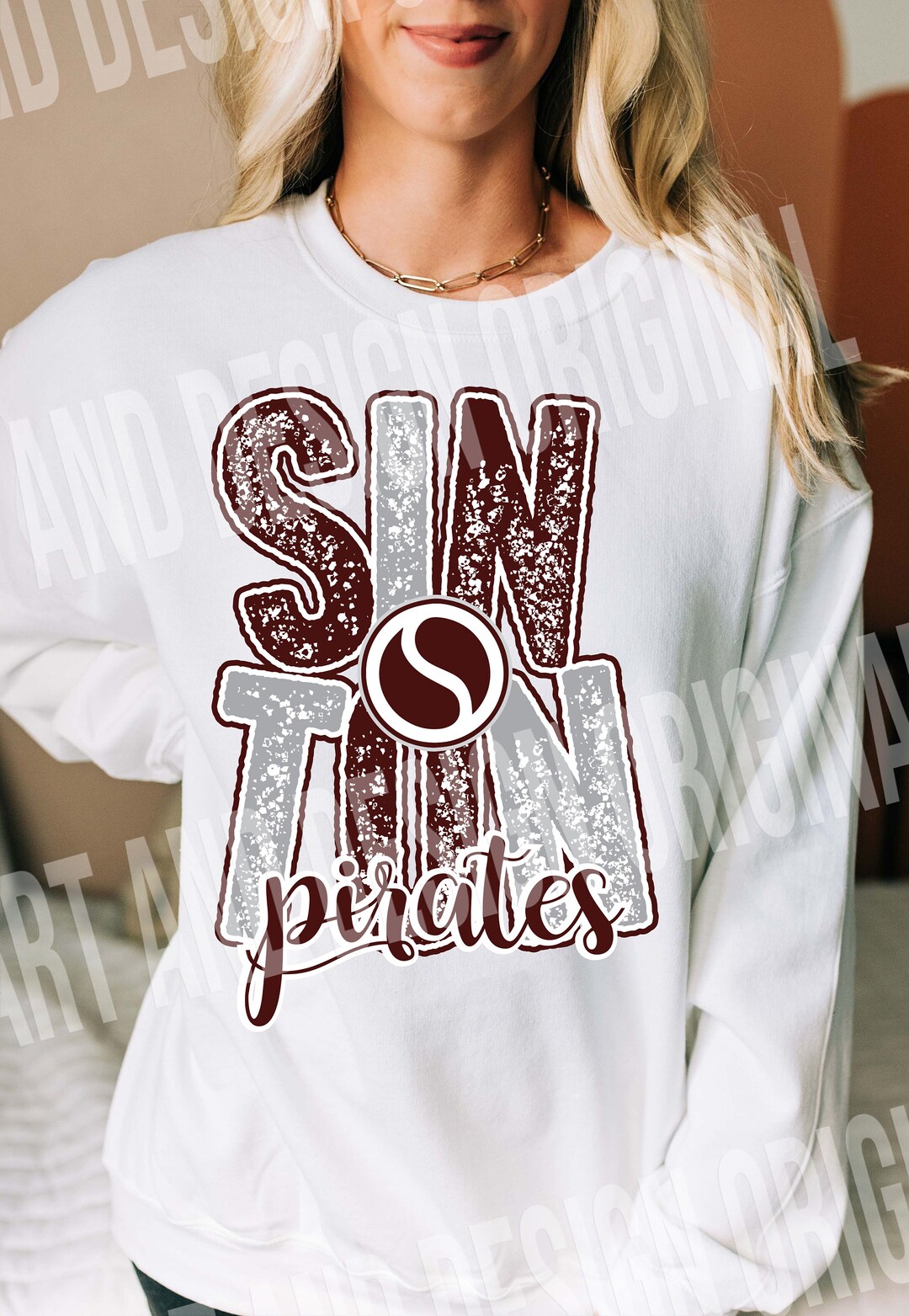 Sinton Pirates - Rocky Text - Etsy