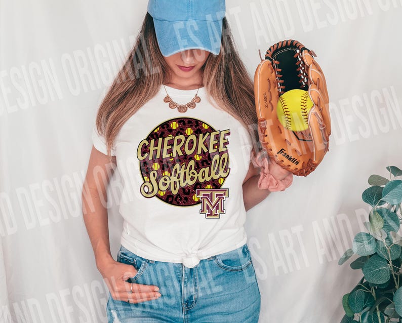 Cheetah Glitter Cherokee Softball - Etsy