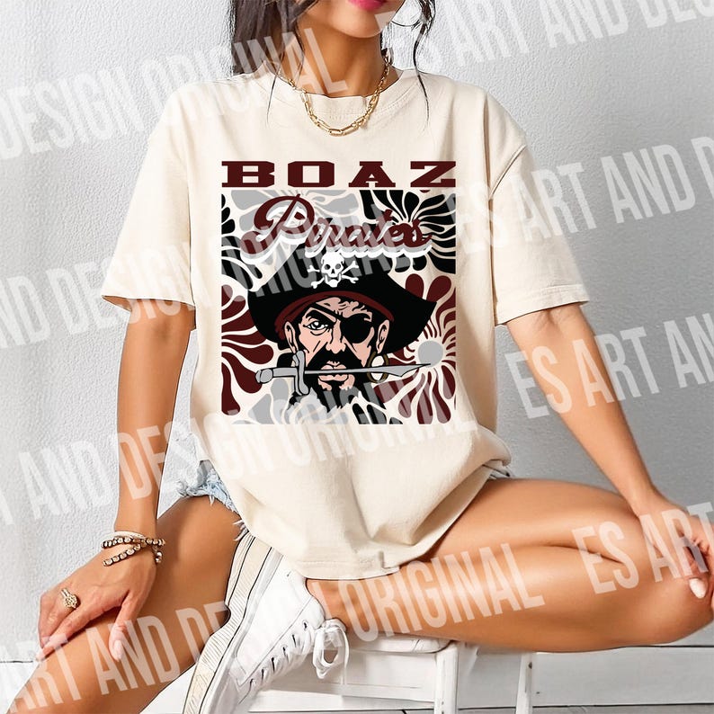 Boaz Pirates Floral Square - Etsy