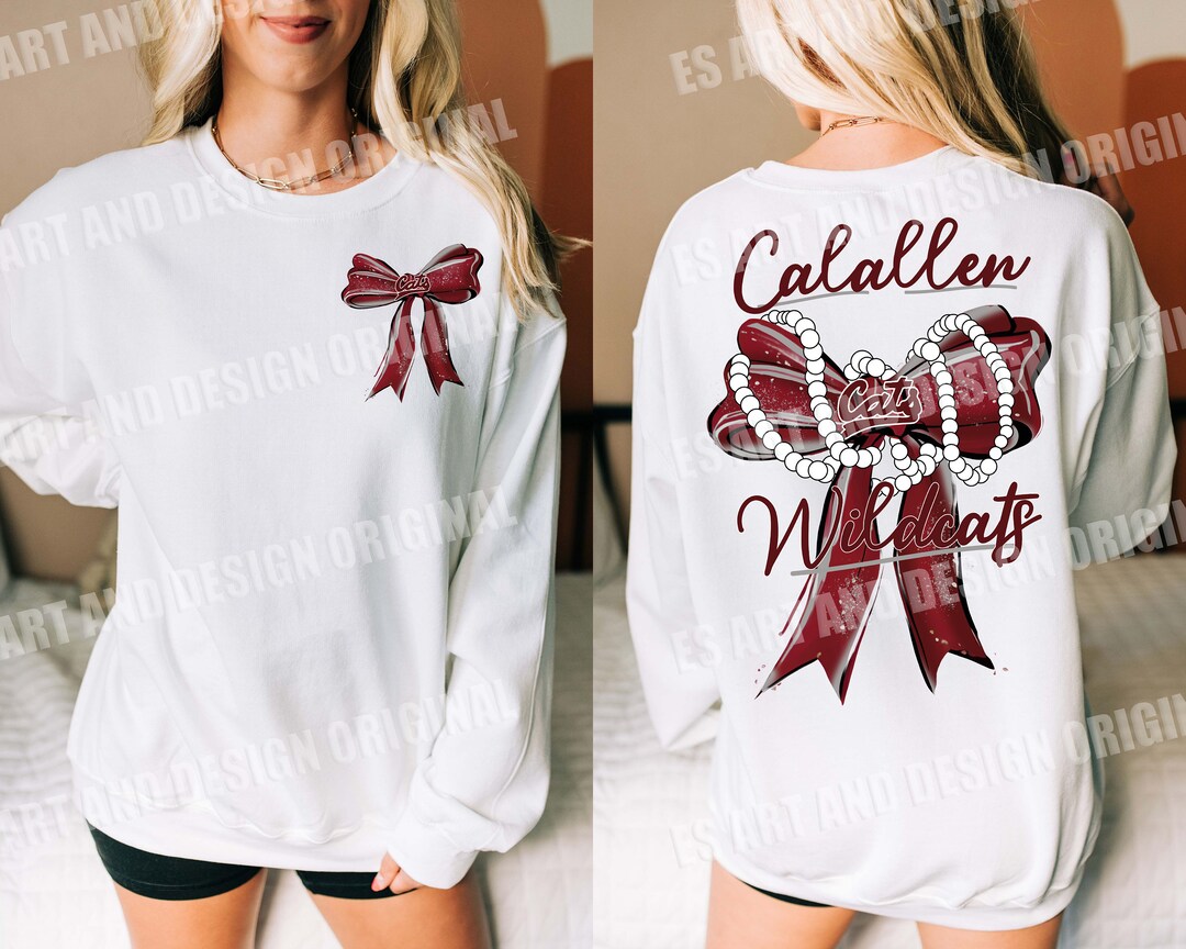 Calallen Wildcats Coquette Bow - Etsy