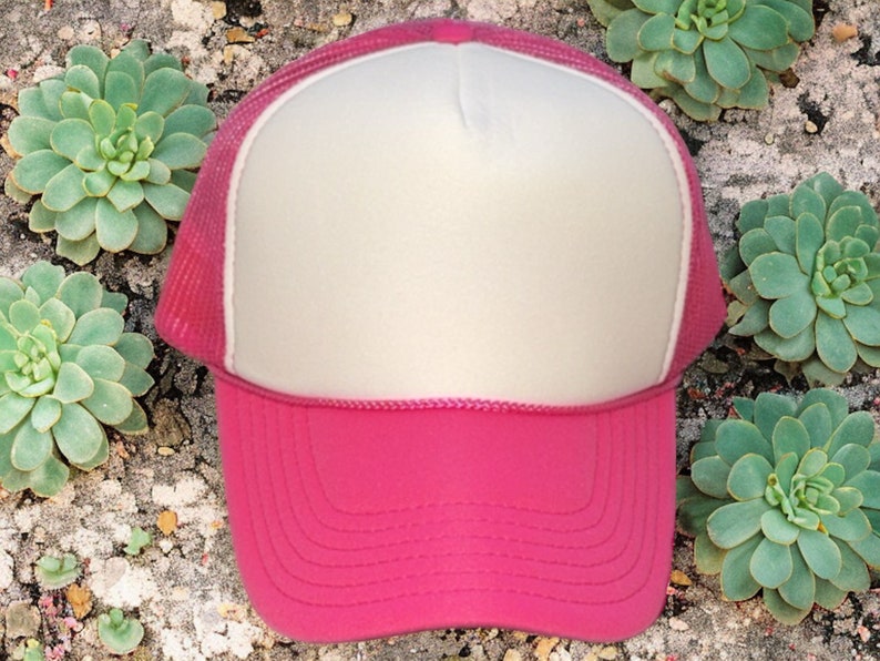 Pink Otto Trucker Hat Mockup - Etsy