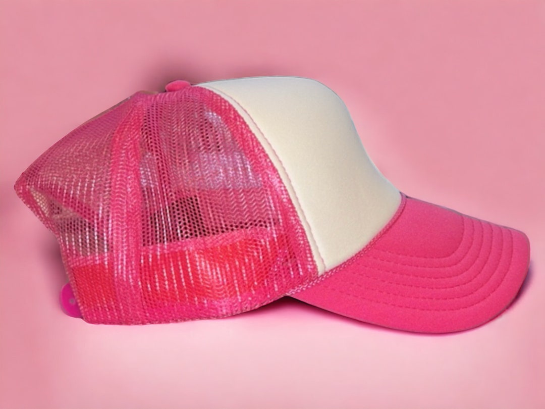 Pink Otto Trucker Hat Mockup - Etsy
