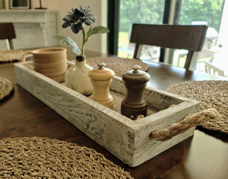 Rustic Farmhouse Style Centerpiece Tray - Etsy