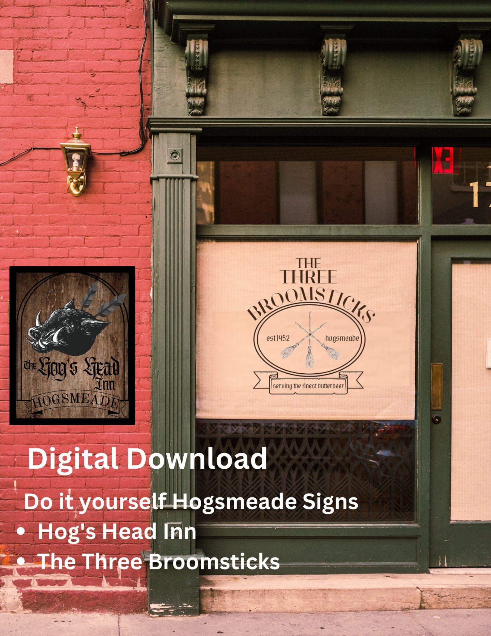 Hogsmeade Sign Pack - Etsy