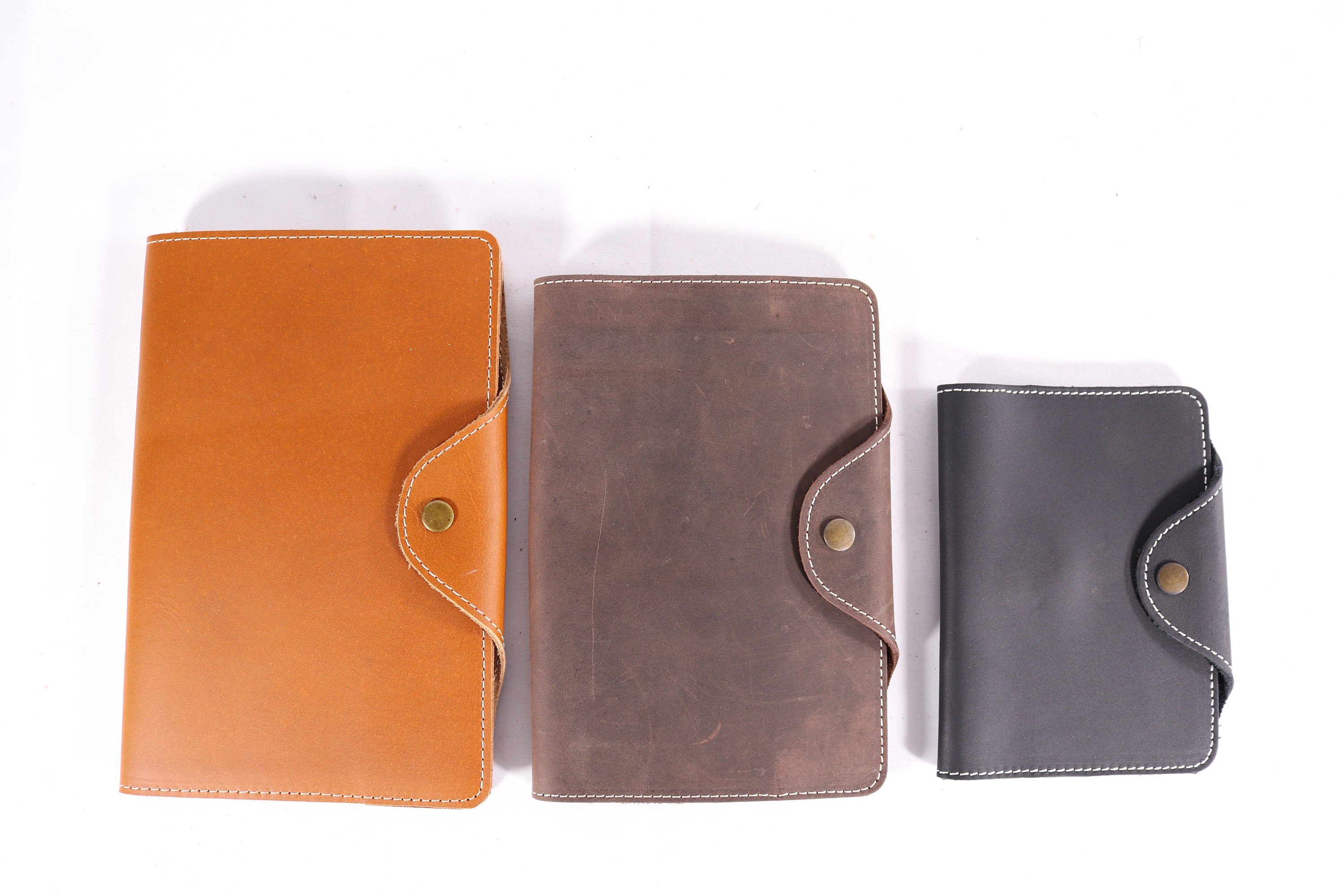 Personalized Full Grain Leather Journal – Custom Initials, Handmade - Etsy