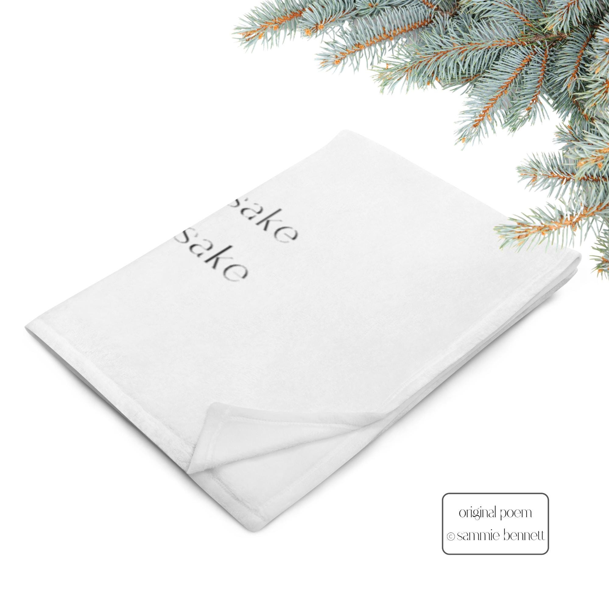 Christmas Quote Blanket Christmas Poem Gift Christmas Blanket Adult ...