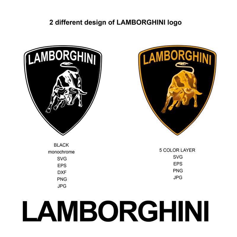 Lamborghini Svg - Etsy