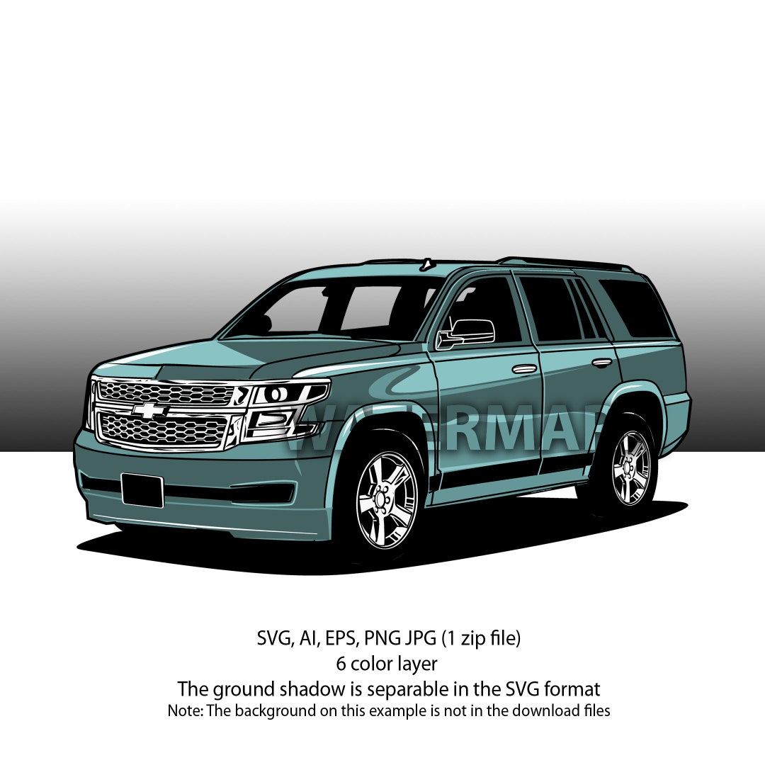 Chevrolet Tahoe Color Svg,ai,eps,png,jpg - Etsy