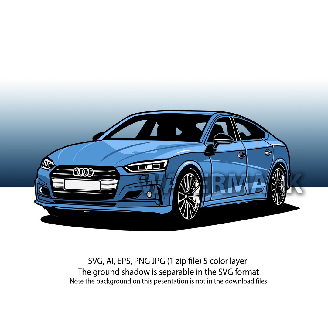 Audi A5 Color Svg,ai,eps,png,jpg - Etsy