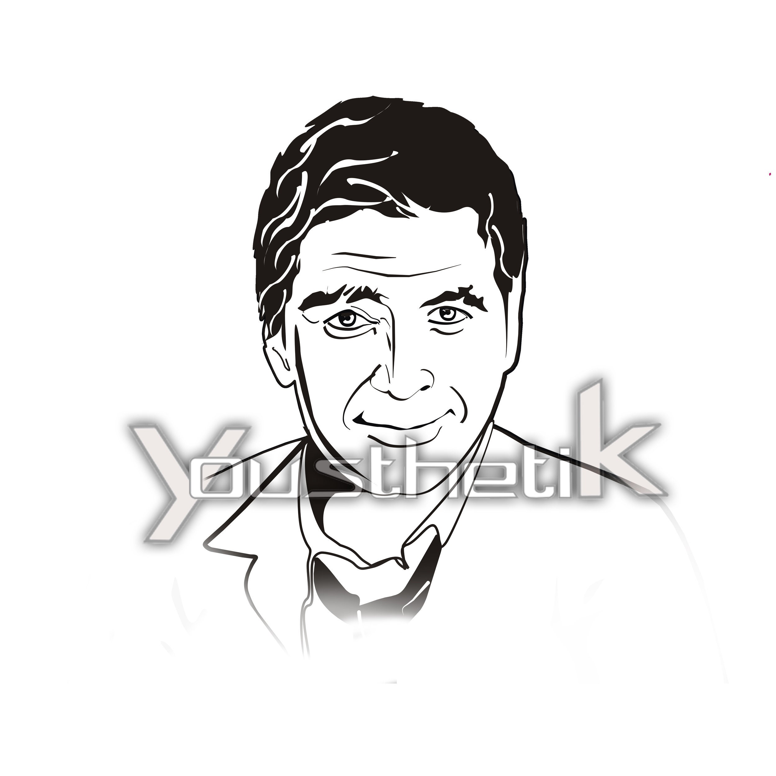 George Clooney Portrait Vector SVG, PNG - Etsy