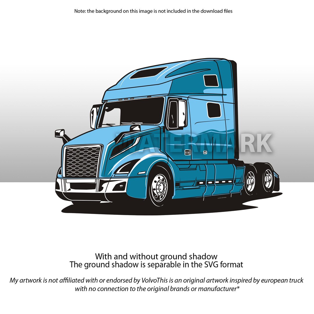 European, American Semi Truck Color Layered Svg,cdr,ai,eps,dxf,png,jpg ...