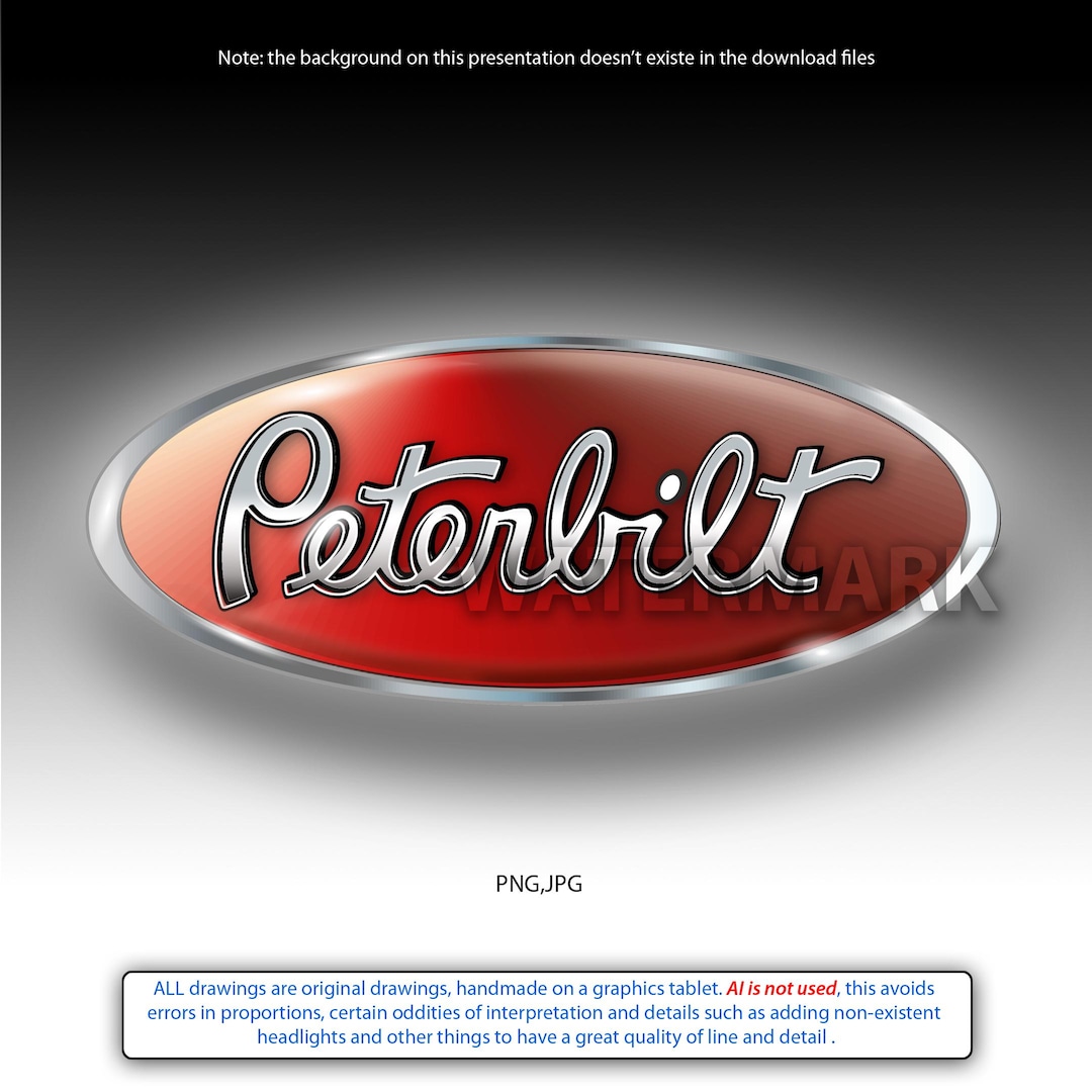 Peterbilt Full Color Design Png,jpg - Etsy
